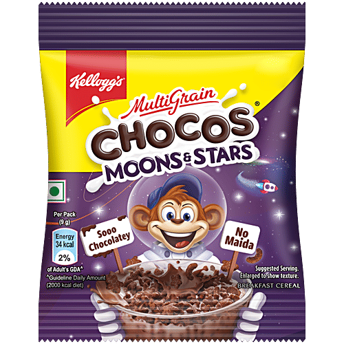 Buy Kelloggs Chocos Moons Stars 12 Gm Pouch Online at the Best Price of ...