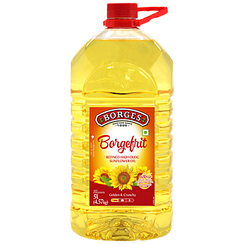 Buy Borgefrit High Mufa Oleic Sunflower Oil 5 Ltr Bottle Online At Best ...