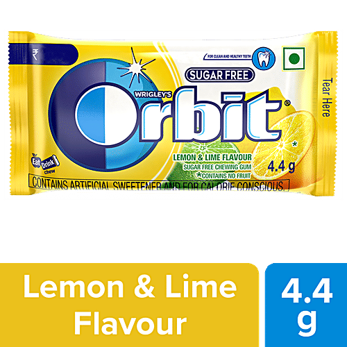Buy Orbit Sugar Free Chewing Gum Lemon Flavoured 44 Gm Pouch Online At ...