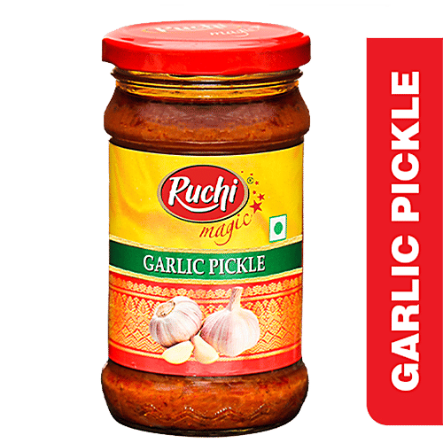 Buy Ruchi Pickle Garlic 300 Gm Bottle Online at the Best Price of Rs ...