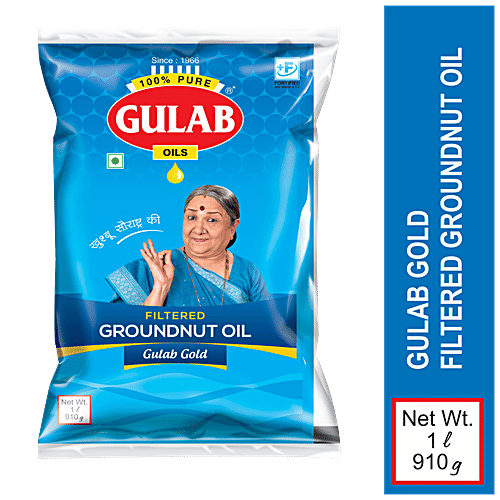 Buy Gulab Filter Groundnut Oil 1 Ltr Pouch Online at the Best Price of ...