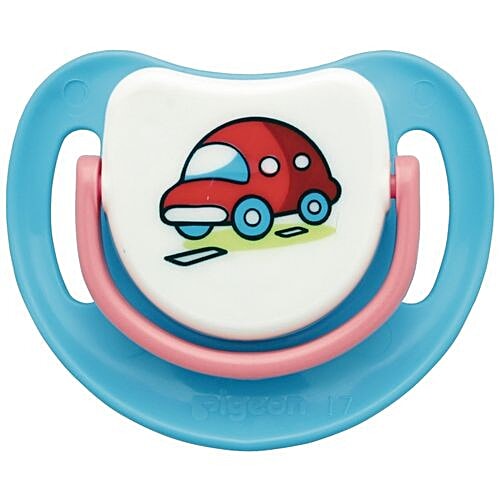 Buy Pigeon Baby Silicone Pacifier Step 1 - Car Online at Best Price of ...