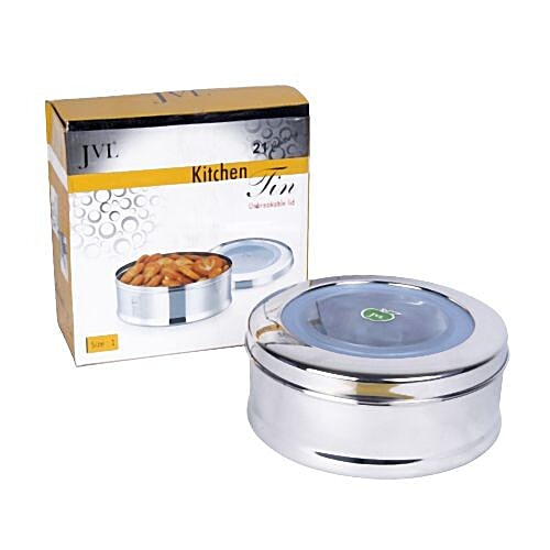Buy Jvl Stainless Steel Kitchens Tin Kt 1 345 Gm Online at the Best ...