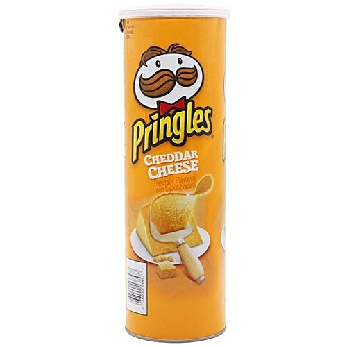 Buy Pringles Potato Chips - Cheddar Cheese 158 gm Online at Best Price ...