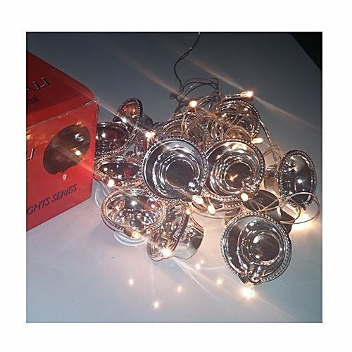 Buy Happy Diwali 21 Led Light Deepa Silver Online at Best Price of Rs ...