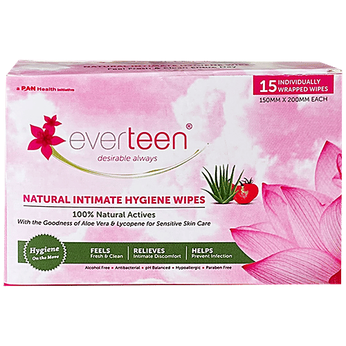 Buy Everteen Natural Intimate Hygiene Wipes 15 Pcs Online At Best Price ...