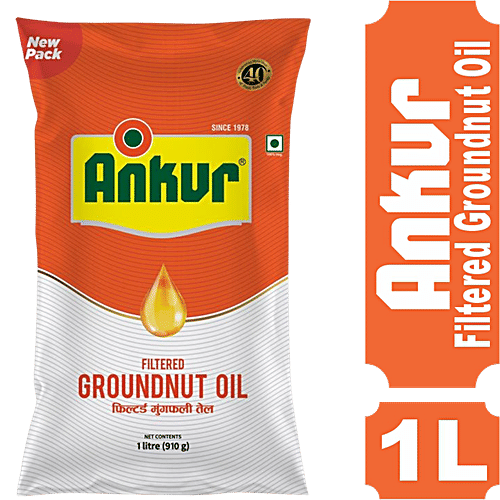 Buy Ankur Ground Nut Oil 1 Ltr Online at the Best Price of Rs 168.24 ...