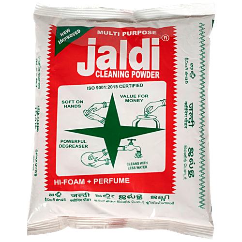 Buy Jaldi Multipurpose Cleaning Powder - Soft On Hands, Removes Tough ...