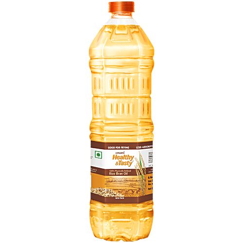 Buy Emami Healthy Tasty Rice Bran Oil 1 Ltr Bottle Online at the Best ...