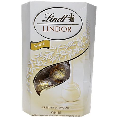 Buy Lindt Chocolate - Lindor White 200 gm Online at Best Price. of Rs ...