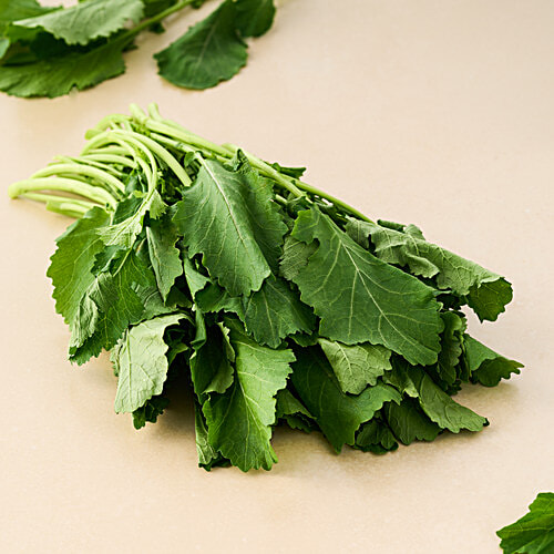 Buy Fresho Mustard Leaves Sarso Saag 1 Kg Online at the Best Price of ...