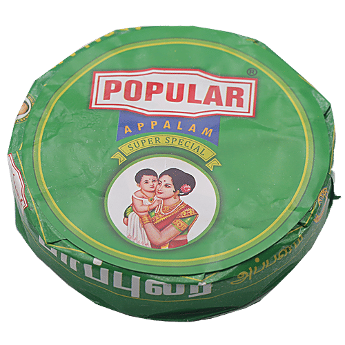 Buy Popular Appalam Super Special 225 Gm Online at the Best Price of Rs ...