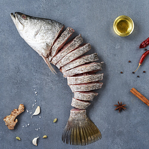Buy Fresho Bhetki Fish Fry Cut 1 Kg Online at the Best Price of Rs null ...