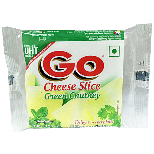 Buy Go Cheese Slice Green Chutney 100 Gm Online at the Best Price of Rs ...