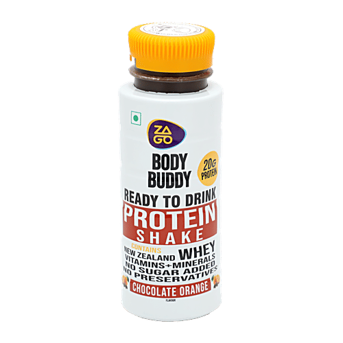 Buy Zago Health Drink Body Buddy Chocolate Orange 330 Ml Online at the ...