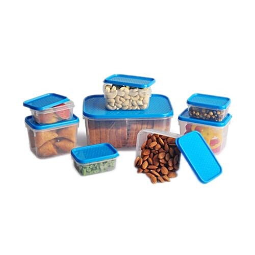 Buy All Time Polka Container Blue 8 Pcs Online At Best Price of Rs 360 ...