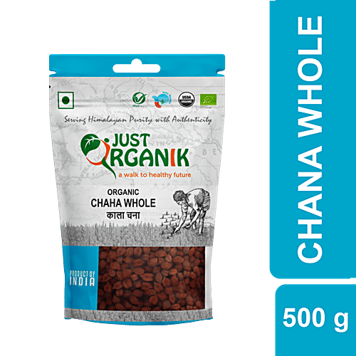 Buy Just Organik Chana Whole (Kala Chana) Online at Best Price of Rs ...