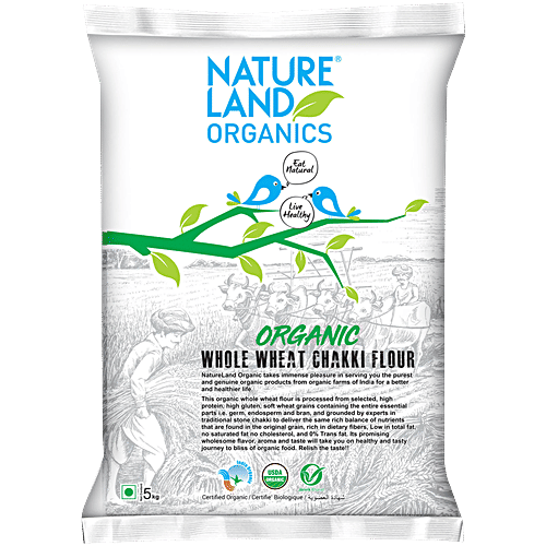 Buy Natureland Organics Whole Wheat Flour Online at Best Price of Rs ...
