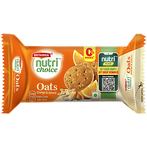 Buy Britannia Nutri Choice Heavens Oats Orange 75 Gm Online At Best ...