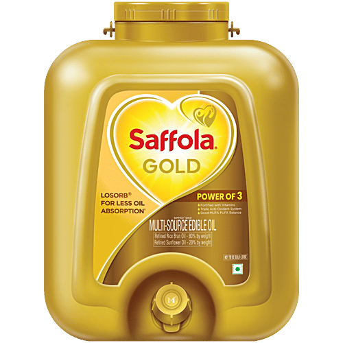 Buy Saffola Gold Edible Oil 15 Ltr Pet Jar Online at the Best Price of ...