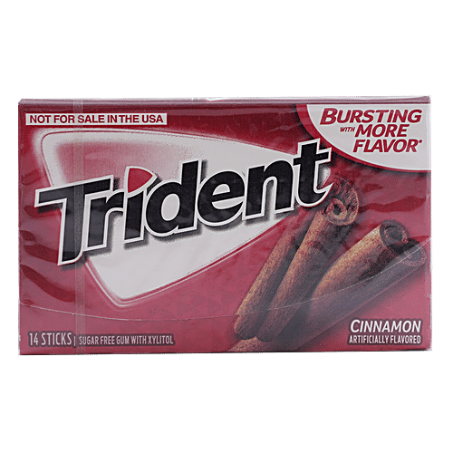 Buy Trident Imported Chewing Gum - Cinnamon Flavoured, Sugar Free ...