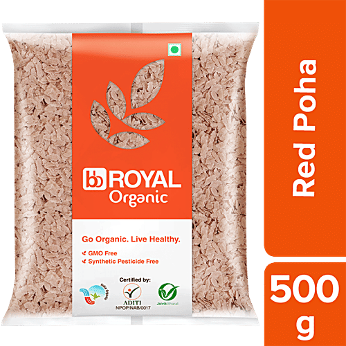 Buy Bb Royal Organic Red Poha 500 Gm Online At Best Price of Rs 62 ...