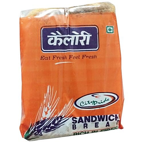Buy Kalory Bread White Sandwich Half 400 Gm Online at the Best Price of ...