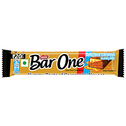 Buy Nestle Chocolate Bar - Bar One, Nougat & Caramel Filled Online at ...