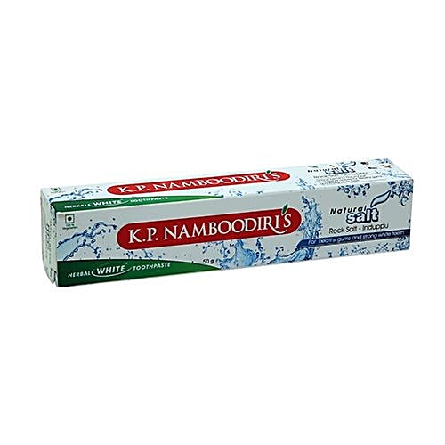 Buy Kp Namboodiris Tooth Paste Herbal White Natural Salt 50 Gm Online ...
