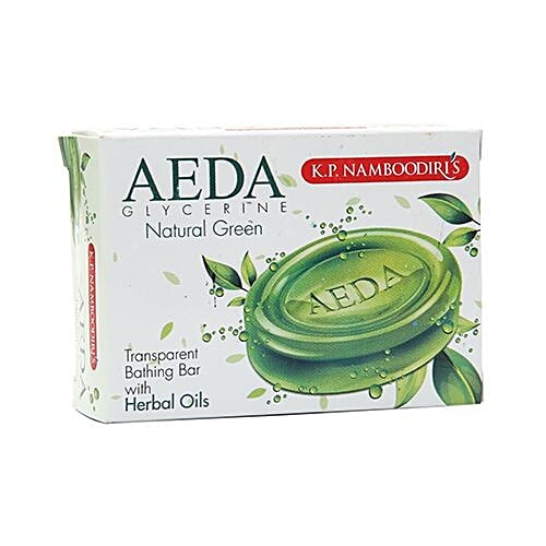 Buy Kp Namboodiris Aeda Glycerine Bathing Bar Natural Green 75 Gm ...