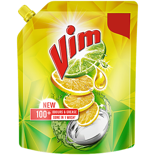 Buy Vim Dishwash Liquid Lemon 500 Ml Online At Best Price of Rs 89 ...