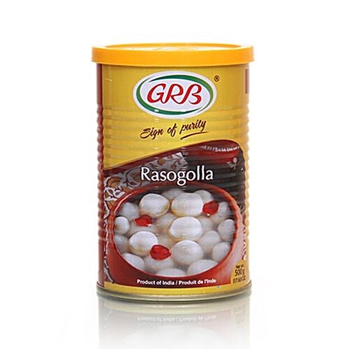 Buy Grb Canned Rasogalla 500 Gm Online At Best Price of Rs 135 - bigbasket