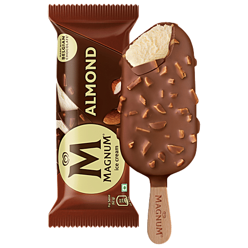 Buy kwality walls Magnum Ice Cream - Almond 70 gm Online at Best Price ...