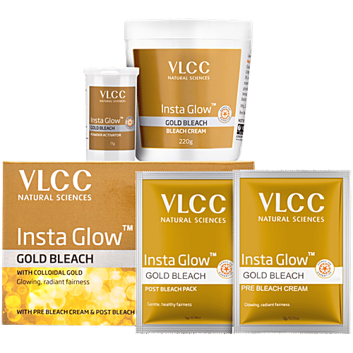 Buy Vlcc Insta Glow Gold Bleach Salon Style 402 Gm Online At Best Price ...
