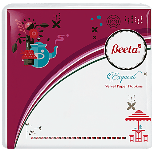 Buy Beeta Velvet Luncheon Paper Napkin Tissue 130 gm (30 cm x 30 cm ...