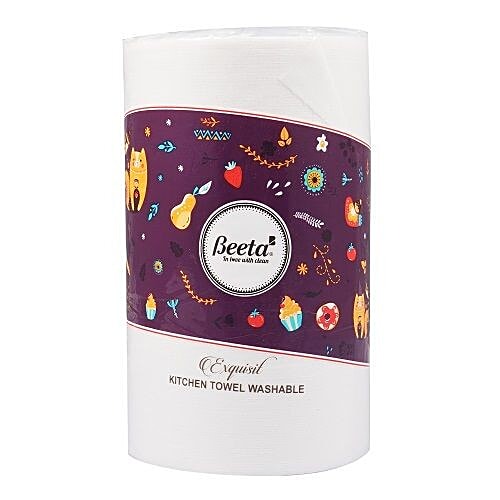 Buy Beeta Kitchen Towel Paper Reusable Tissue Washable 210 gm Online at ...
