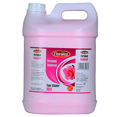 Buy Floroma Floor Cleaner Rose 5 Ltr Online At Best Price of Rs 300 ...
