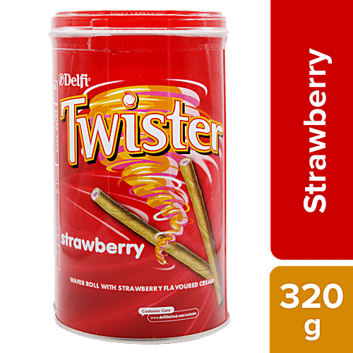 Buy Twister Flavoured Cream Wafer Roll Strawberry 320 Gm Online At Best ...