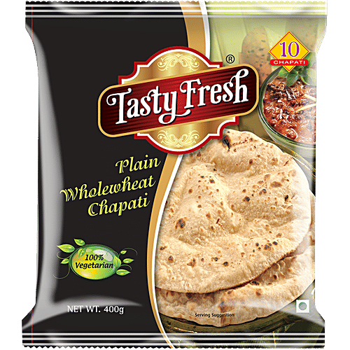 Buy Tasty Fresh Whole Wheat Plain Chapati 400 Gm Online At Best Price ...