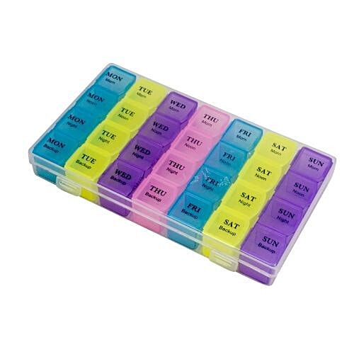 Buy Jlt Medicine Box Organizer With Case 28 Days 4 Weeks For 7 Days ...