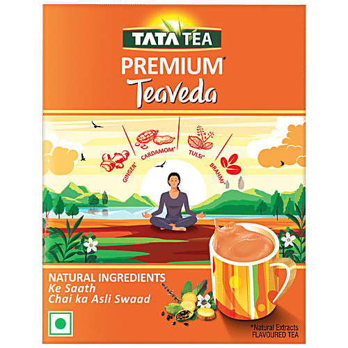 Buy Tata Tea Premium Teaveda Assam Tea Leaves With Elaichi Tulsi Adrak ...