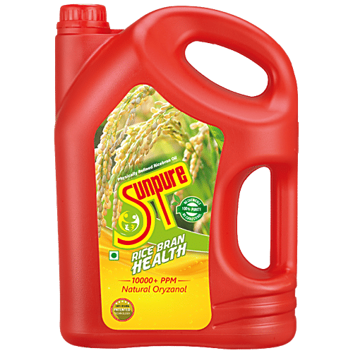 Buy Sunpure Rice Bran Oil 5 Ltr Can Online At Best Price of Rs 635.6 ...