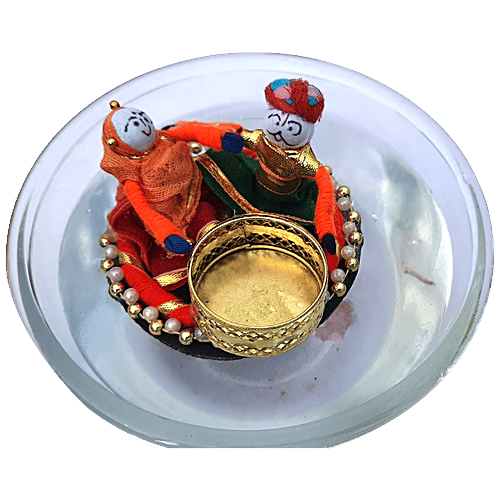 Buy Unique Arts & Interiors Beautiful Puppet Couple Floating Diya - For ...