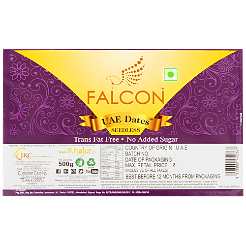 Buy Falcon Dates Dates Uae Seedless 500 Gm Online At Best Price of Rs ...