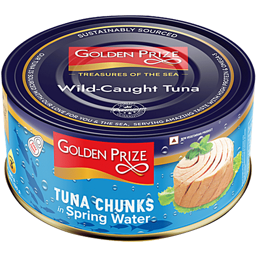 Buy Golden Prize Canned Tuna Chunks In Spring Water 185 gm Online at ...