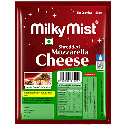 Buy Milky Mist Cheese Shredded Mozzarella 500 Gm Online At Best Price ...