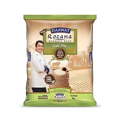 Buy Daawat Basmati Rice Rozana Gold Plus 5 Kg Online At Best Price of ...