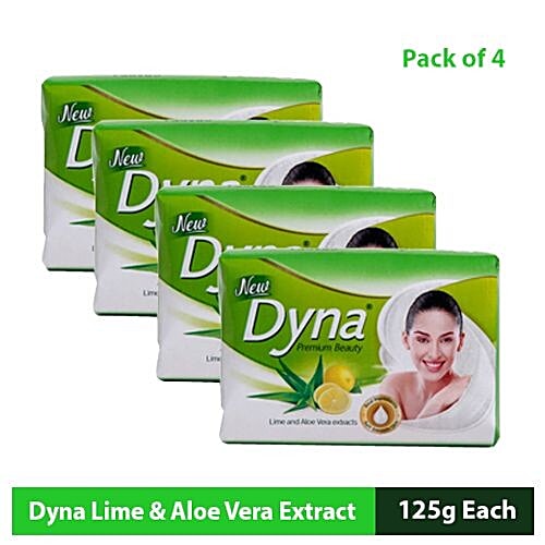 Buy Dyna Bathing Soap Lime Aloe Vera 125 Gm Online At Best Price of Rs ...