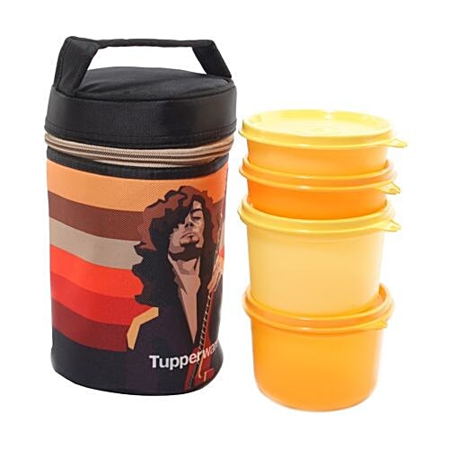 Buy Tupperware Rocker Lunch Box With Insulated Bag Multicolour 5 Pcs ...