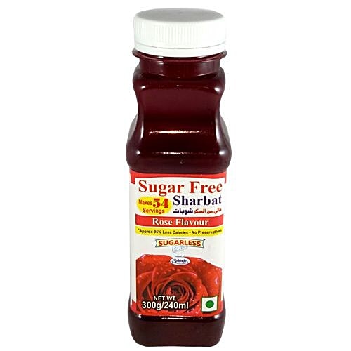 Buy Sugarless Bliss Sugar Free Sharbat (Syrup) - Rose Flavour Online at ...